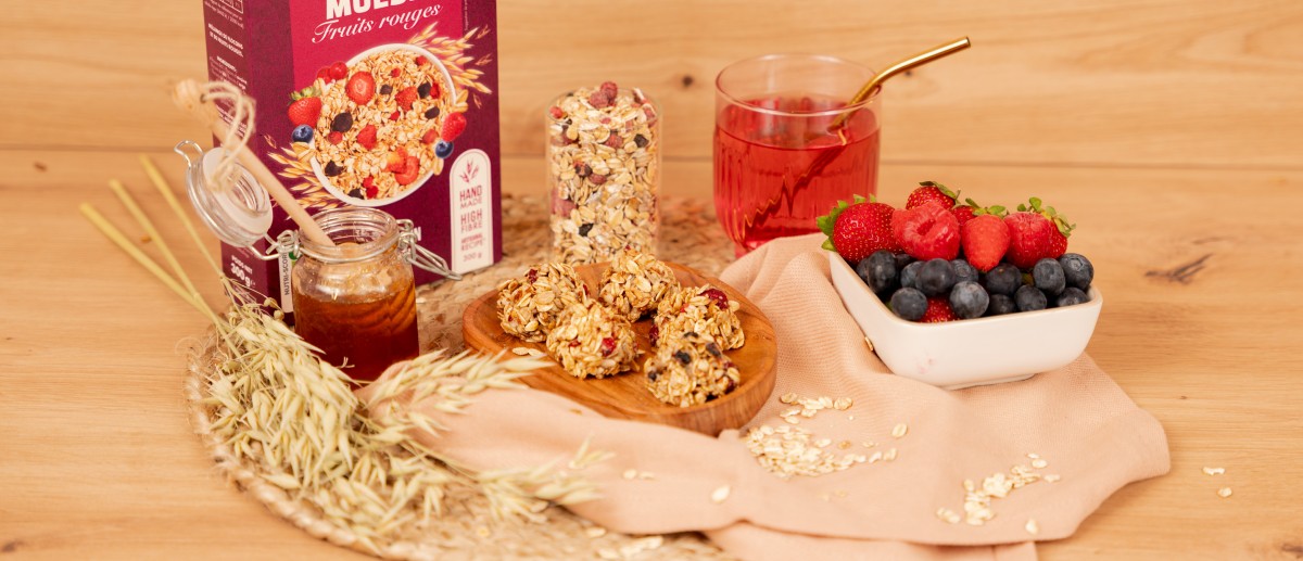 Energy balls muesli fruits rouges et amandes | Recette | Moulins de ...